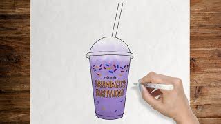 How To Draw McDonald S Grimace Shake Cute Drink Doovi