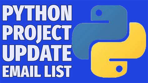 Python Mini Project Update Email List 2024 Youtube