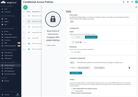 JumpCloud Adds Conditional Access Policy Support Security Boulevard