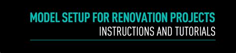 Model Setup For Renovation Projects Workflows Vectorworks Community