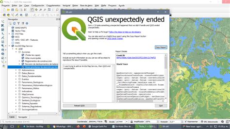 Crash When Try To Add A ArcGis Map Service Issue Qgis QGIS GitHub