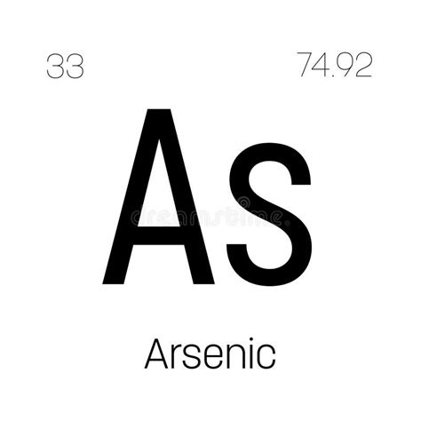 Arsenic As Periodic Table Element Stock Illustration Illustration Of Structure Metallic