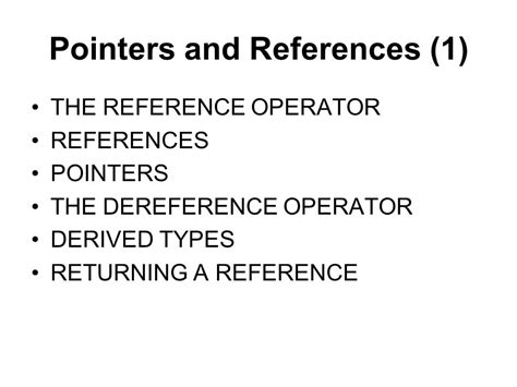 What Is The Difference Between Pointer And Reference Pediaacom Ppt