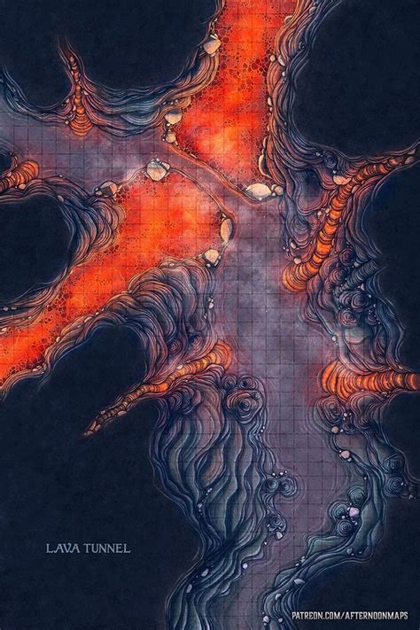Lava Tunnel Battle Map Launch Afternoon Maps In 2024 Fantasy