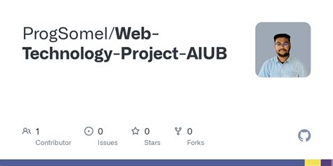 GitHub ProgSomel Web Technology Project AIUB