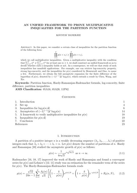 Pdf An Unified Framework To Prove Multiplicative Inequalities For The