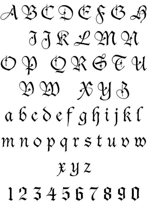 Tattoo Alphabet