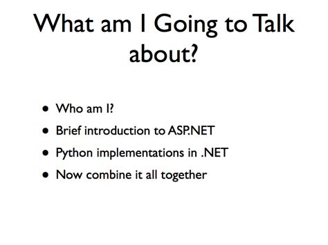 Ironpython And Aspnet