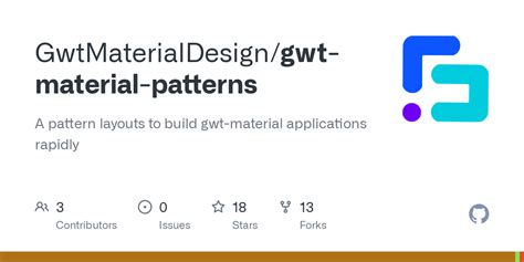 Github Gwtmaterialdesigngwt Material Patterns A Pattern Layouts To Build Gwt Material