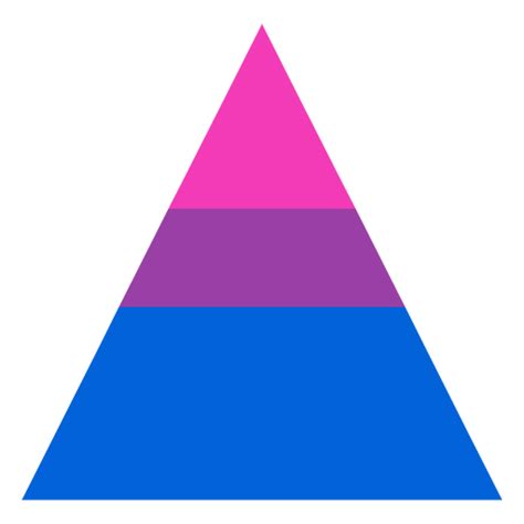 Bisexual Triangle Stripe Flat PNG SVG Design For T Shirts