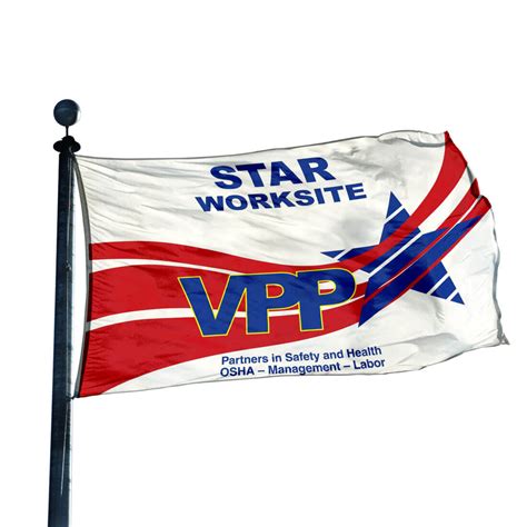 Osha Vpp Star Worksite Flag