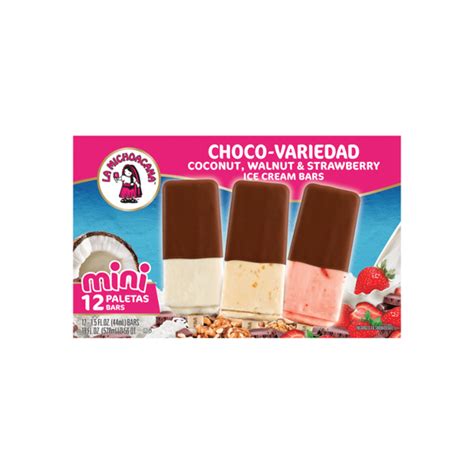 La Michoacana Mini Choco Variety Paletas Ice Cream Bars 1 5 Fl Oz