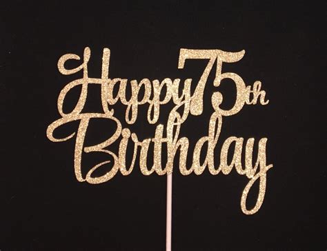 75th Birthday Cake Topper Lazada Ph