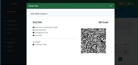 Source Code Aplikasi Pemesanan Tiket Wisata Dengan Qr Code