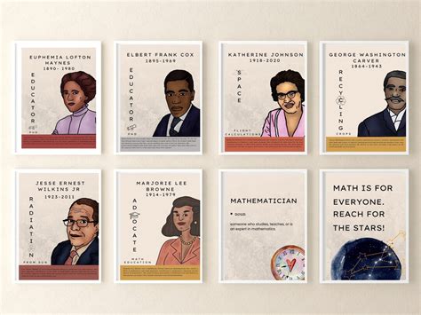 Mathematician Poster Set To Teach Black History T For A Math Mathematician Poster Set To Teach Black History T For A Math