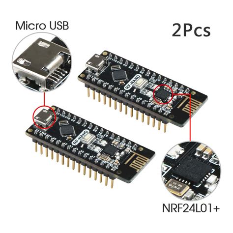 Keywish Rf Nano Para Arduino Nano V30 Mirco Usb Board Integrate Nrf24l01 Wireless Module