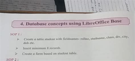 4 Database Concepts Using Libreoffice Base Studyx