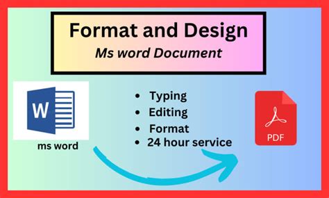 professionally design edit format type ms word document for you by