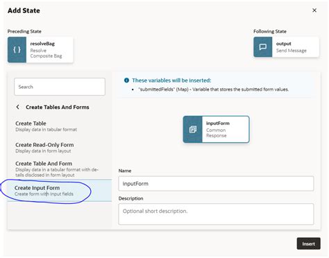 with editable forms you can easily add forms to your dialog