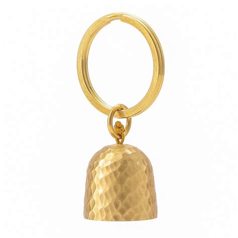 Caijiexi Brass Bear Bell With Keyring Camping Protection Clear Sound