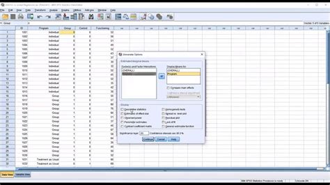 Comparison Of Anova And Linear Regression In Spss Youtube