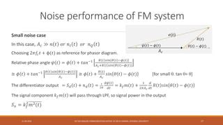 Noise Performance Of CW System PPTX