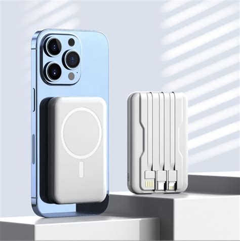 Trendy Magnetic Magsafe Powerbanks With Built In Cables