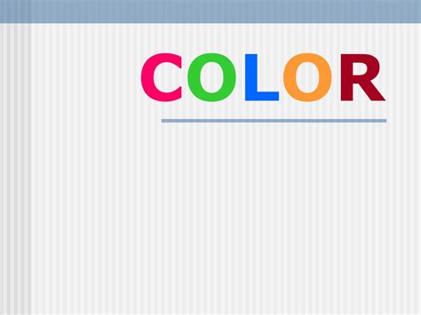 PPT C O L O R PowerPoint Presentation Free Download ID 5298850