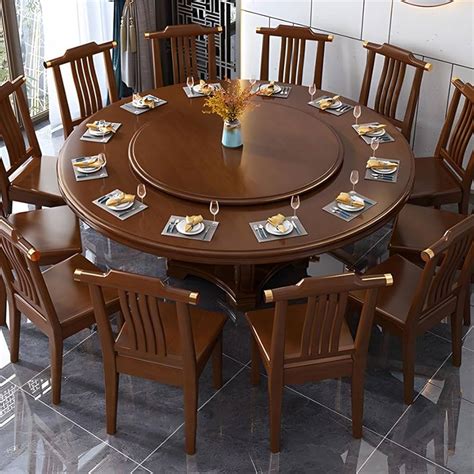 Big Round Wood Table