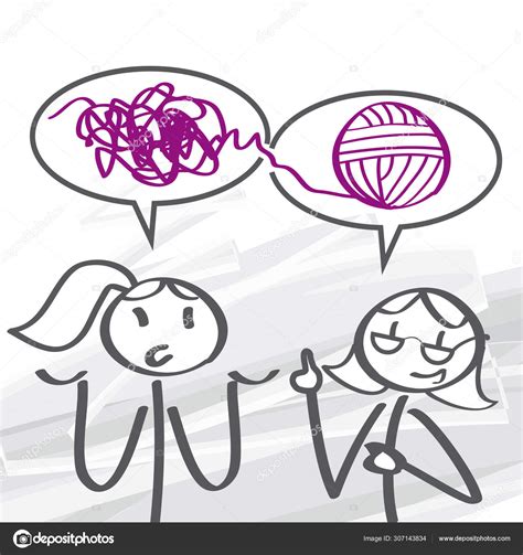 Coaching Problem Solving Vector Illustration Stock Vector By