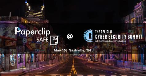 The Official Cyber Security Summit Nashville Paperclip Data Management And Security