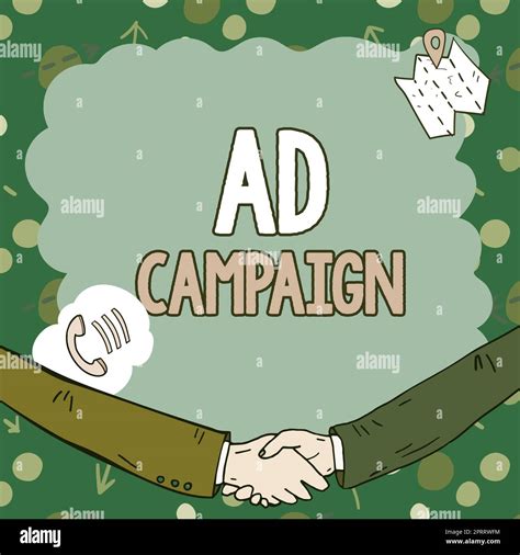 Conceptual Caption Ad Campaign Word Written On Promotion Of Specific