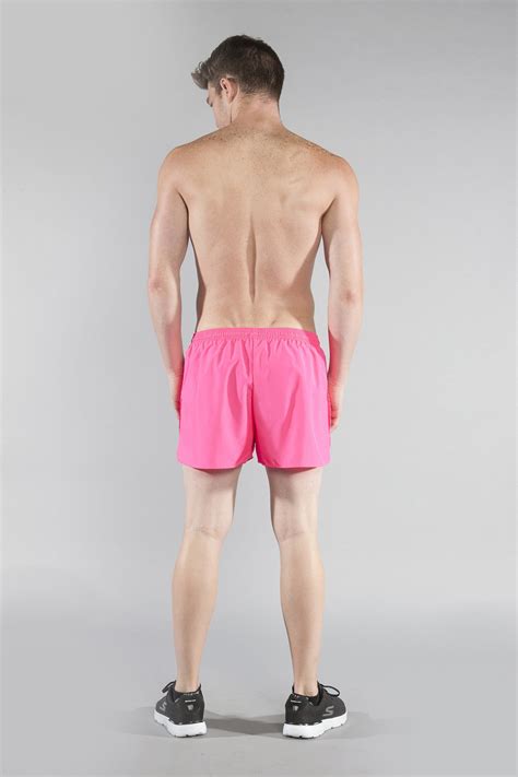 Mens Hot Pink 3 Half Split Shorts Boa