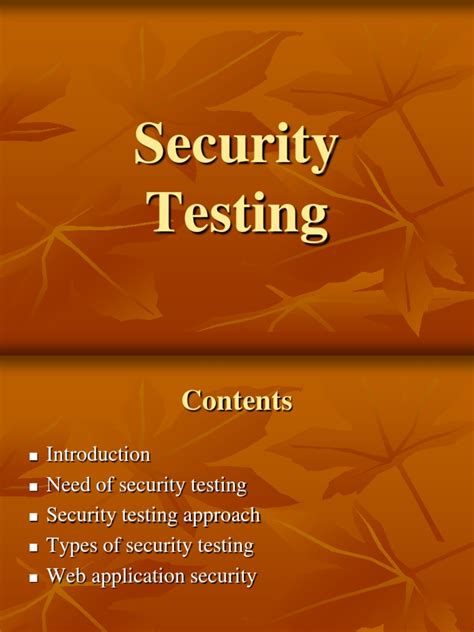 Security Testing Pdf Vulnerability Computing Computer Security