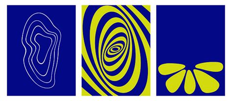 산성 미래 배경의 집합 90 년대 스타일의 벡터 사이키델릭 포스터 왜곡 된 선 모양과 최면 패턴 텍스트를위한 공간이있는 트렌디 한 그래픽 템플릿 0명에 대한 스톡 벡터 아트