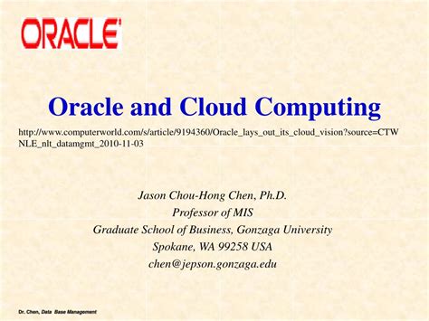 PPT Oracle And Cloud Computing PowerPoint Presentation Free Download ID 1734138