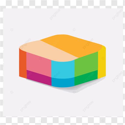 다채로운 종이 사각형이 있는 다채로운 상자 아이콘 벡터 흰색 배경에 있는 단순한 다채로운 아름다움 아이콘 그림자 없음 작은 프레임 중앙 Png 일러스트 및 벡터 에