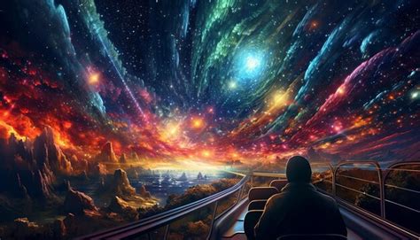 Premium Photo Hyperspace Interstellar Travel Through The Stars