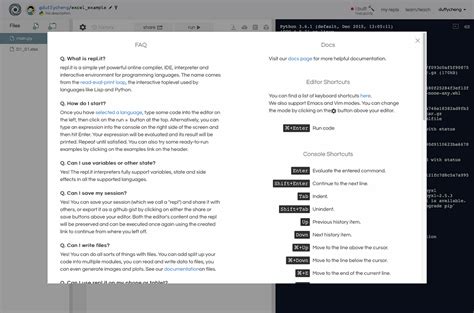 python 環境 — repl it repl it 提供線上程式開發環境，只需要選擇語言就可以使用相關環境… by pei