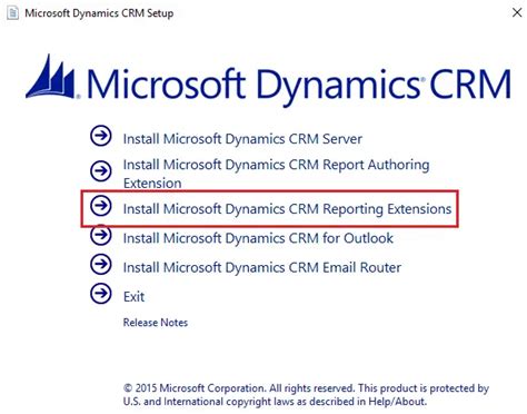 The Microsoft Dynamics Crm Reporting Extensions Must Be Installed