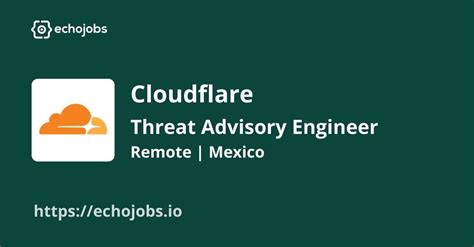 Cloudflare Is Hiring Threat Advisory Engineer Solutions Engineering Remote Rremoteworks