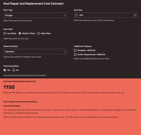 Roof Cost Estimator Repair And Replacement Guide Activecalculator Roof Cost Estimator Repair And Replacement Guide Activecalculator