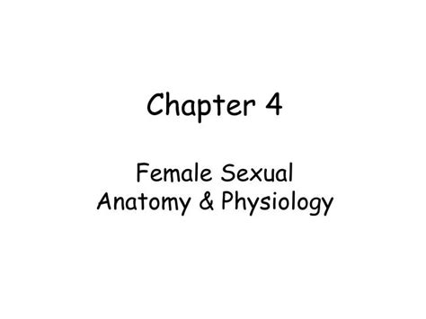 PPT Chapter Female Sexual Anatomy Physiology PowerPoint Presentation ID