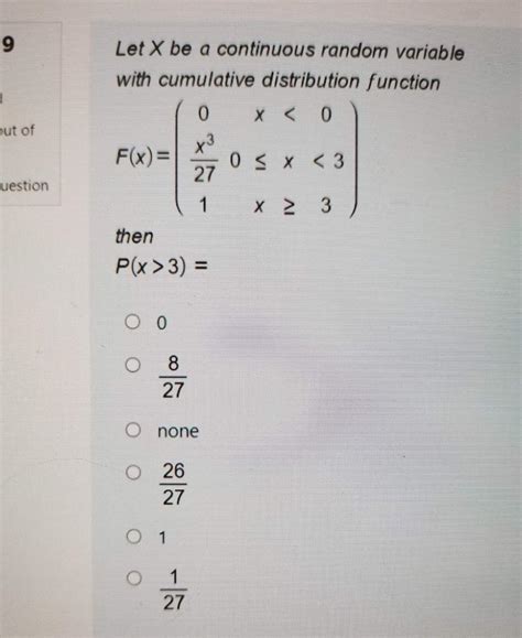 Solved 8 If X Is A Geometric Random Variable With P