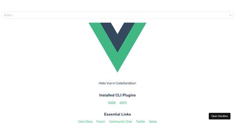 Vue TreeSelect Test Codesandbox