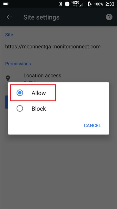 Allow Tracking On Chrome Mobile For Android Monitorconnect