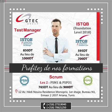 Formation Istqb Selenium Test Manager Agile Scrum Psm Pspo