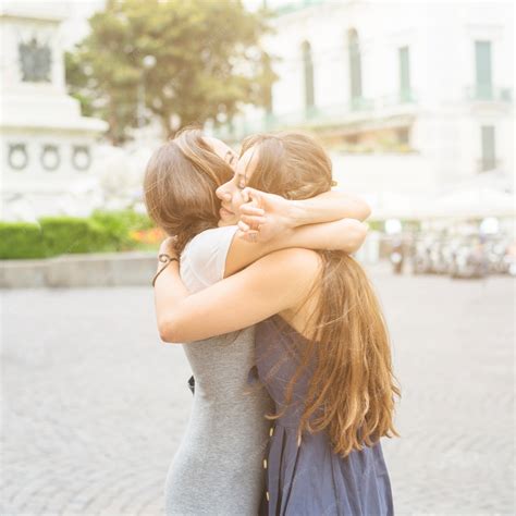 Friends Hugging Each Other