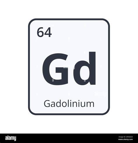 Gadolinium Chemical Symbol Stock Vector Image And Art Alamy