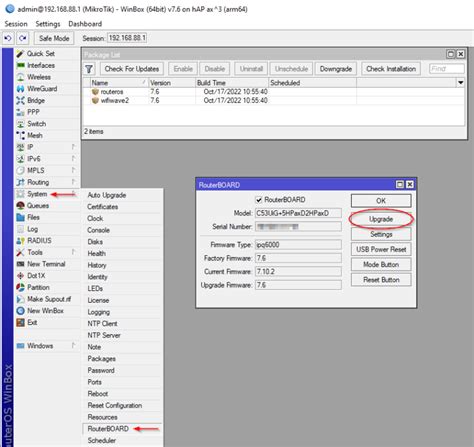 mikrotik downgrade routeros and routerboard firmware shellhacks